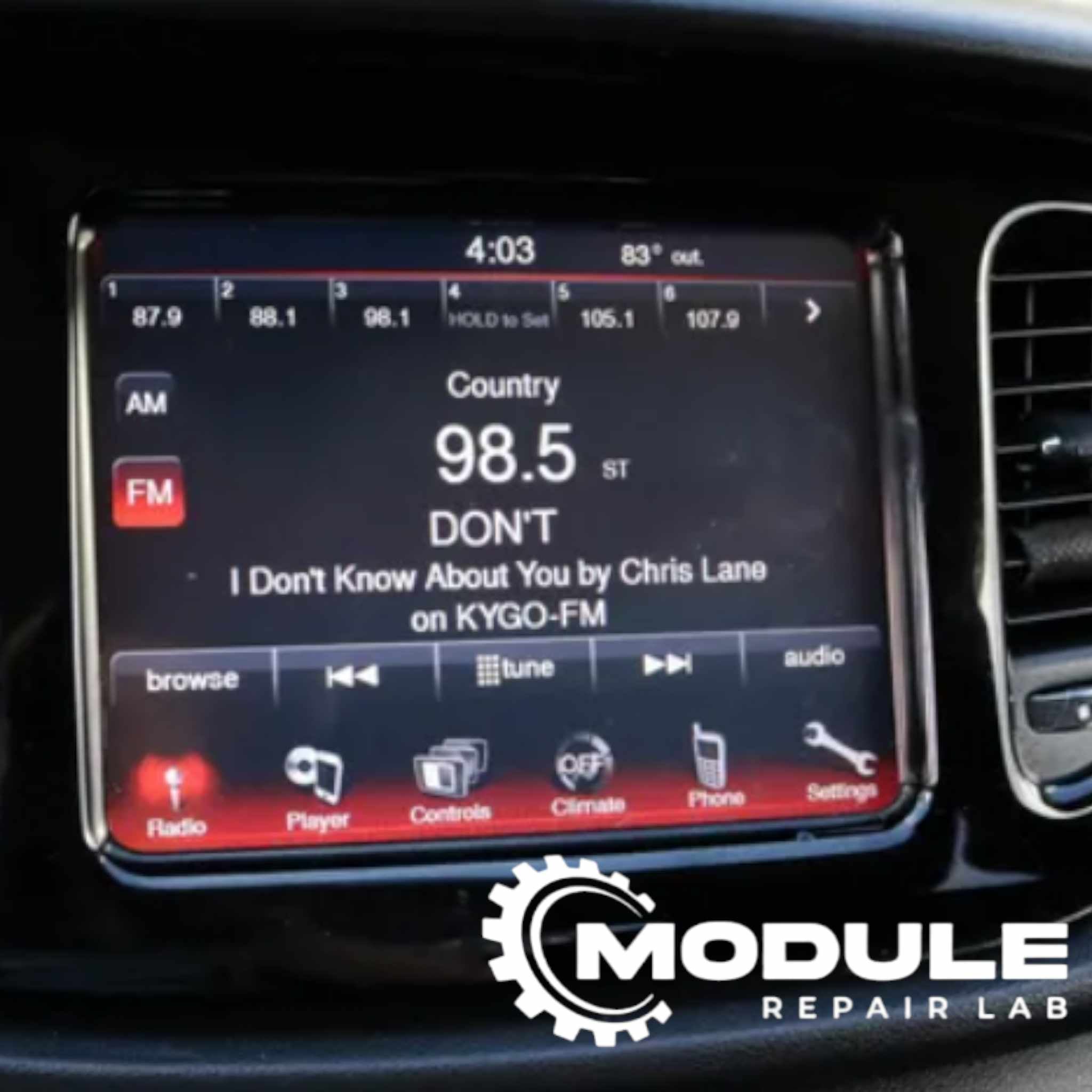2011-2014 Dodge Charger Touchscreen Display Repair – Module Repair Lab LLC
